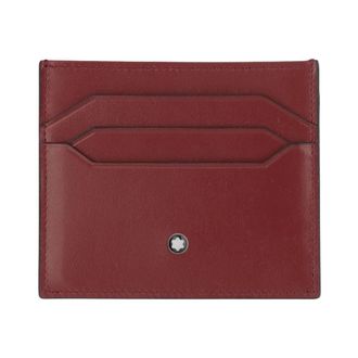 Montblanc Kartenetui mit Emblem-Detail - - Accessories - Herren - Rot - ONE SIZE