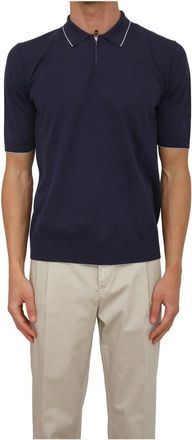 Eleventy Homme, Pulls, Bleu, Taille: M Pull &agrave; Demi-Zip