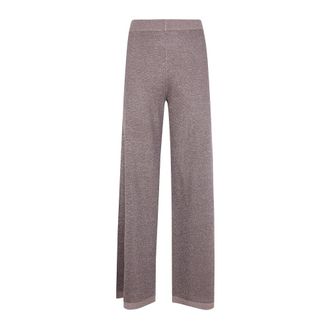 D.exterior Weite Strickhose - - Trousers - Damen - Braun - S