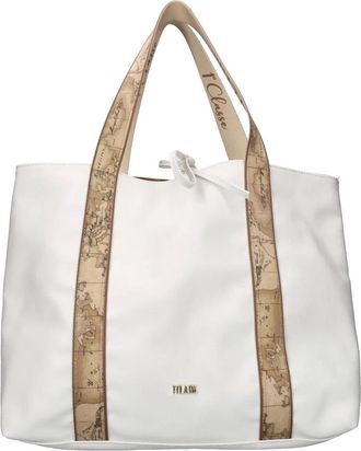 Alviero Martini 1A Classe Femme, Sacs, Blanc, Taille: ONE Size Reverse Soft Shopper