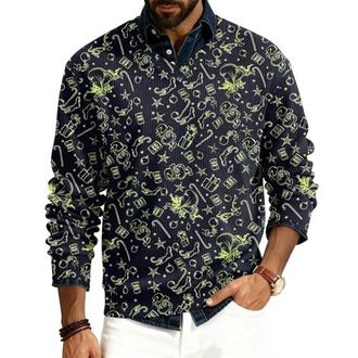 Generic Le Grinch Pull De Noel Homme Costume Femme Noel Deguisement Famille Adulte Ugly Pulls Drole zippé Christmas Sweat Sweatshirts col Rond Enfant Sweats S