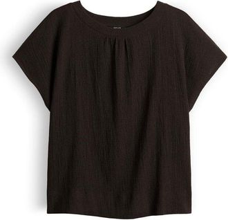 OPUS Kurzarmshirt Salti aus weichem Jersey mit Crinkle Effekt Zarte Falten geben dem Look eine lockere Leichtigkeit