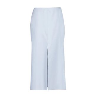 Ferragamo Blauer Lagenwollseiden-Midirock - - Skirts - Damen - Blau - S