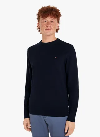 Tommy Hilfiger Pull col rond en coton et cachemire