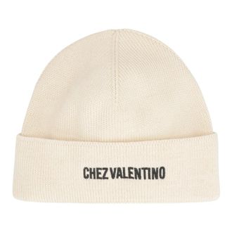 Valentino Garavani Gerippte Strickm&uuml;tze - - Accessories - Herren - Wei&szlig; - ONE SIZE