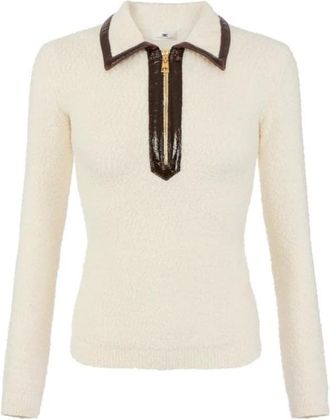 Elisabetta Franchi Damen, Strickwaren, Beige, XSGröße
