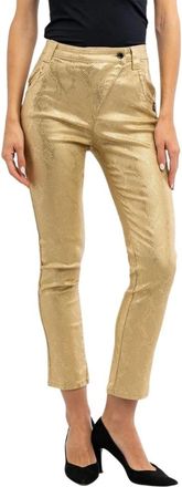 Patrizia Pepe Femme, Pantalons, Jaune, Taille: W27 Pantalon Serpent