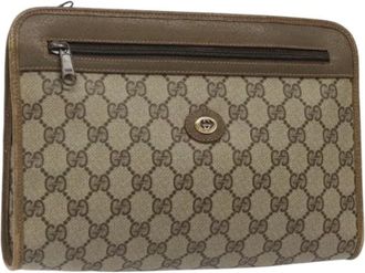 Gucci Pre-owned Cuir pochettes-minaudieres - Femme - Pre-owned - Beige - Taille: ONE Size
