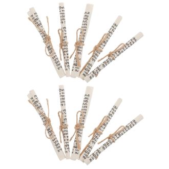 Angoily 10 St&uuml;ck J&uuml;dische Mezuzah Schriftrollen 7,5 X 1cm aus Koscherem Papier mit Hebr&auml;ischen T&uuml;rsegen Religi&ouml;se T&uuml;rpfosten Dekoration f&uuml;r Israelische Wohnde