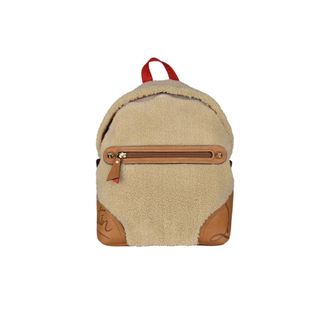 Christian Louboutin Homme, Sacs, Beige, Taille: ONE Size Shearling Backpack