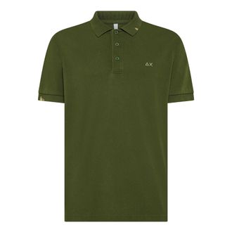 Sun 68 Vintage Gr&uuml;nes Polyester Polo Shirt - - Tops - Herren - Gr&uuml;n - 3XL