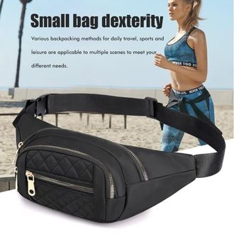 CHICIRIS Gürteltasche für Damen, Nylon-Umhängetasche mit Verstellbaren Trägern für Outdoor-Sport und Reisen - 7,9 X 5,5 X 1,6 Zoll, Ideal Zum Laufen und Wander