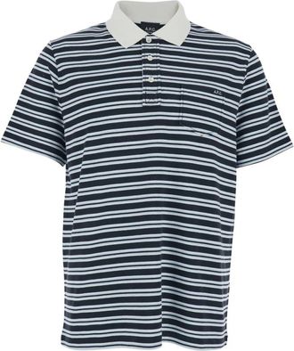 A.P.C. A.p.c., Homme, Tops, Multicolore, Taille: L Polo ray&eacute;