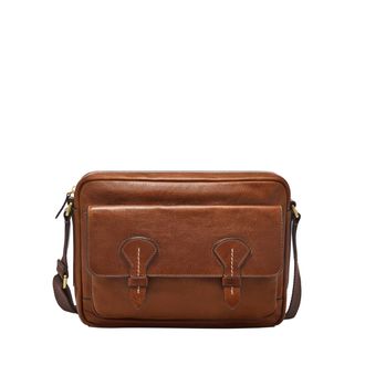 Fossil Herren Kuriertasche Bennett Crossbody, Bennet Brown