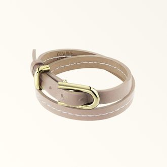 Furla Buckle Armband Ballerina I Rosa Kalbsleder + Metall Damen