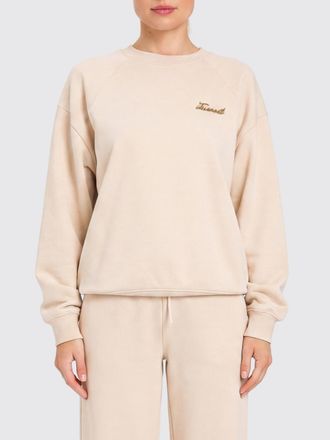 Twinset Rundhals-Sweatshirt von aus Baumwolle mit metallischem Logo und Relaxed Fit