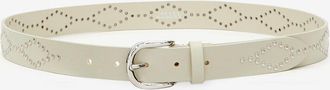 Isabel Marant Ceinture Liliana - Femme - Écru-argenté - Taille 75 - Isabel Marant
