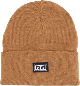 Obey Brauner Zucker Beanie mit Icon Eyes - - Accessories - Herren - Braun - ONE SIZE