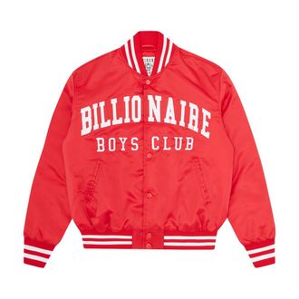 Billionaire Boys Club College Satin Bomberjacke - - Jackets - Herren - Rot - XL