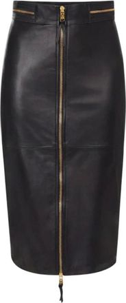 Elisabetta Franchi Gonna Midi - Femme - Jupes - Noir - Taille: 40 FR