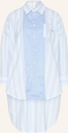 Marni Marni Oversized-Hemdbluse blau
