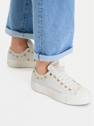 Converse Sneakers aus Stoff Chuck Taylor All Star Heathered Glam A17597C Beige