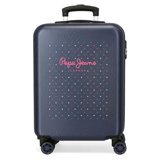 Pepe Jeans London Molly Kabinenkoffer Mehrfarbig 38x55x20 cms Hartschalen ABS Kombinationsschloss 34L 2,6Kgs 4 Doppelräder Handgepäck, Metallisch