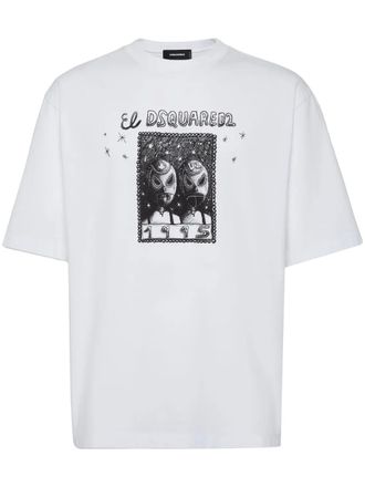 Dsquared2 t-shirt à imprimé graphique - Blanc