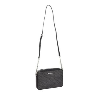 Michael Kors Rechteckige Schulterkette und Lederhandtasche - - Bags - Damen - Schwarzk - ONE SIZE