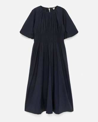 Arket Kleid Mit Volumin&ouml;sen &Auml;rmeln -Blau
