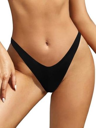 SHEKINI Femme Maillot de Bain Bikini Br&eacute;silien Bas de Bikini Thong Swim Trunks Taille Basse String Tanga Bas de Maillots Sexy V Type Bas de Bikini de Plage Sl