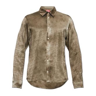 Diesel Homme, Chemises, Brun, Taille: M Casual Chemises