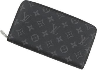 Louis Vuitton unisex, Pre-owned, Noir, Taille: ONE Size Portefeuille en toile Pre-owned