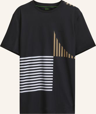 HUGO BOSS T-Shirt Tee Striped c1 Regular Fit schwarz