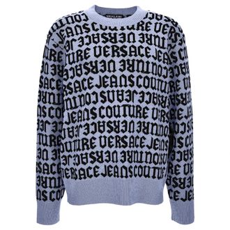 Versace Jeans Couture Rundhals-Strickware - - Knitwear - Herren - Blau - M