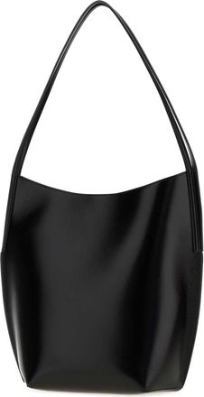 Jil Sander Leather Shoulder Bag - Black