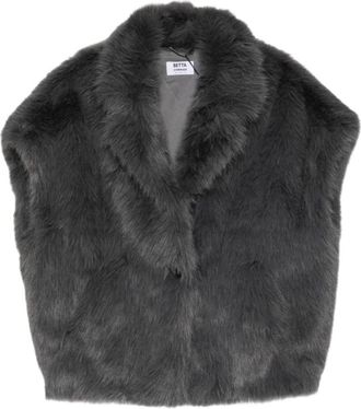 Betta Corradi Weste aus Kunstpelz mit Schalkragen - - Jackets - Damen - Grau - S