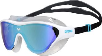 Arena The One Verspiegelte Anti-Fog Unisex Schwimmbrille für Erwachsene, Taucherbrille mit Breiten Gläsern, UV-Schutz, Selbstjustierender Nasensteg, Orbit-P