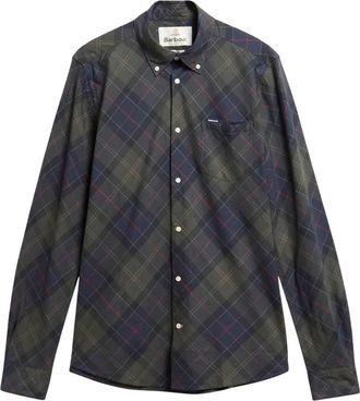 Barbour Lochton Karierter Langarm-Hemd - - Shirts - Herren - Gr&uuml;n - 2XL