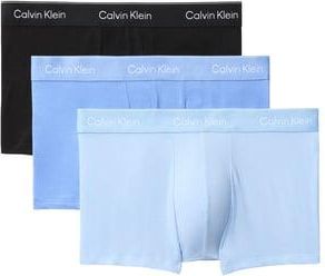 Calvin Klein Lot de 3 boxers taille basse en coton m&eacute;lang&eacute;