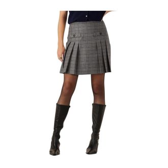 Janice Dunkelblaue Minirock - - Skirts - Damen - Grau - XS