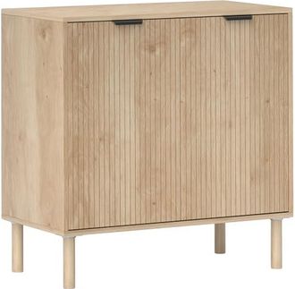 HOMCOM Armoire Polyvalente &agrave; 2 Niveaux avec 3 Niveaux d&eacute;tag&egrave;res r&eacute;glables, Armoire de Rangement avec Pieds en Bois de pin, pour Le Salon et la Chambre &agrave; Couc