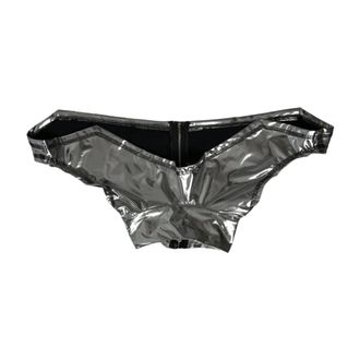 Dolce & Gabbana Metallic Shorts ZipUp Style - - Shorts - Damen - Grau - S