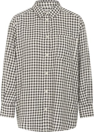 Part Two Part Two Damen Sameapw Shirt, Dark Navy Mini Check, XS