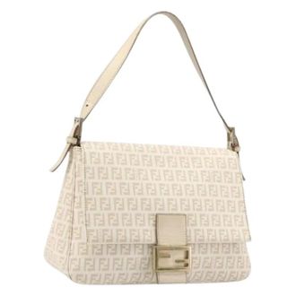 Fendi Pre-owned Vintage Zucchino Schultertasche - - Pre-owned - Damen - Beige - ONE SIZE