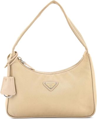 Prada Re-Edition 2000 Tessuto Mini hobo bag - Tons neutres