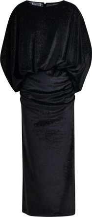 Essentiel robe-cape longue Ividence drapée - Noir