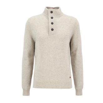 Barbour Essential Elbow Patch Jumper - - Knitwear - Herren - Beige - S