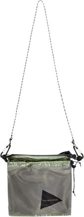 And Wander Homme, Sacs, Vert, Taille: ONE Size Sac Bandouli&egrave;re en Nylon avec Logo