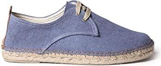 Toni Pons Espadrille &agrave; Lacets pour Hommes en Tissu de Coton - Dixon - Bleu, 41 EU